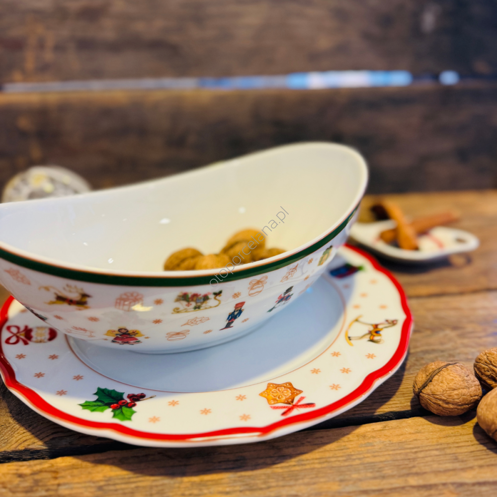 CICHA NOC patera owalna głęboka 25 cm - Porcelana Bogucice